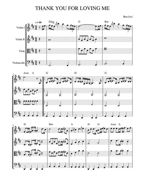 Thank You For Loving Me Sheet Music