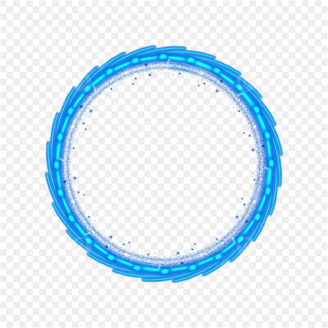 Glitter Effect Clipart Hd Png Blue Circle Frame With Glitter Effect