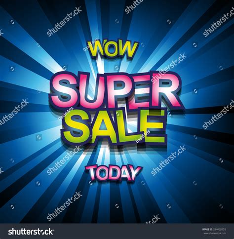 Super Sale Today Background Your Promotional Stock Vector Royalty Free