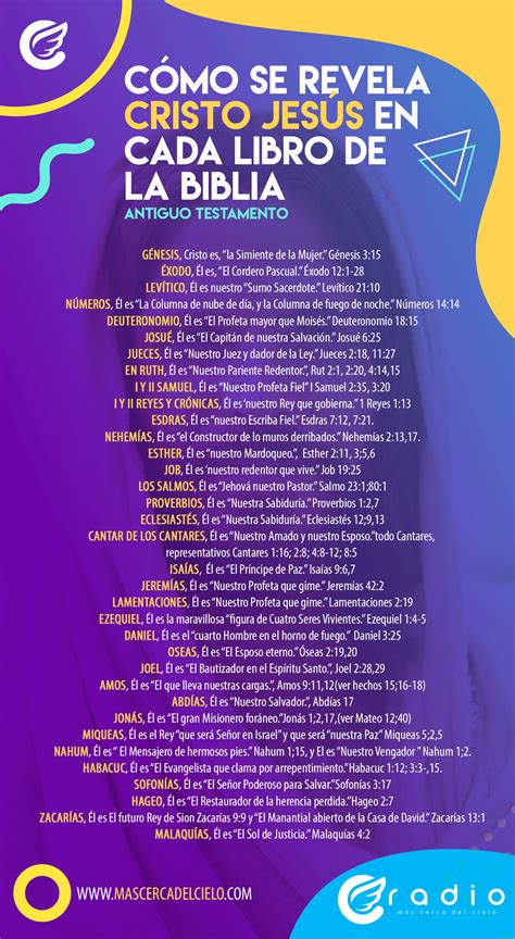 Cómo se revela Cristo Jesús en cada libro de la Biblia INFOGRAFÍAS