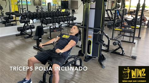 TRÍCEPS POLIA CORDA BANCO INCLINADO YouTube