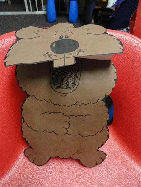 Groundhog Paper Bag Puppets Groundhog Pinterest