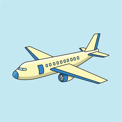 ilustración de avión aeronave vector avión dibujo en 2024