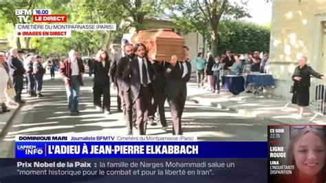 Les obsèques de Jean Pierre Elkabbach ancien journaliste politique