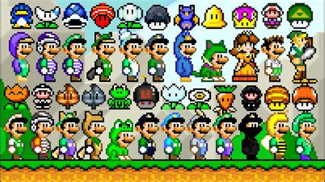 Super Mario World All New Power Ups Luigi ᴴᴰ YouTube