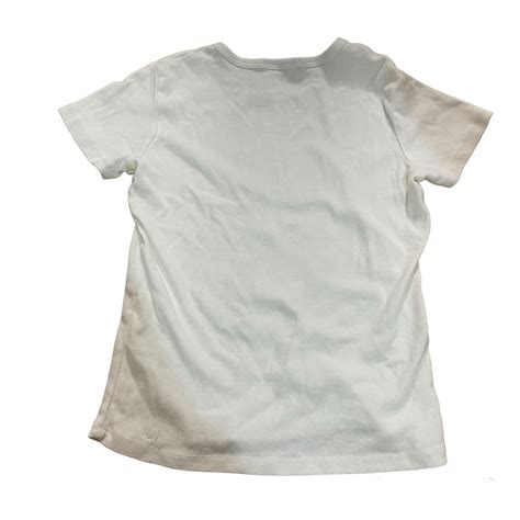 Brandy Melville White Baby Tee One Size Depop