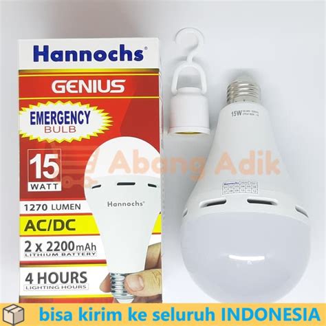 Jual Hannochs Genius 15w Emergency Bulb Lampu Led Darurat Magic Ac Dc