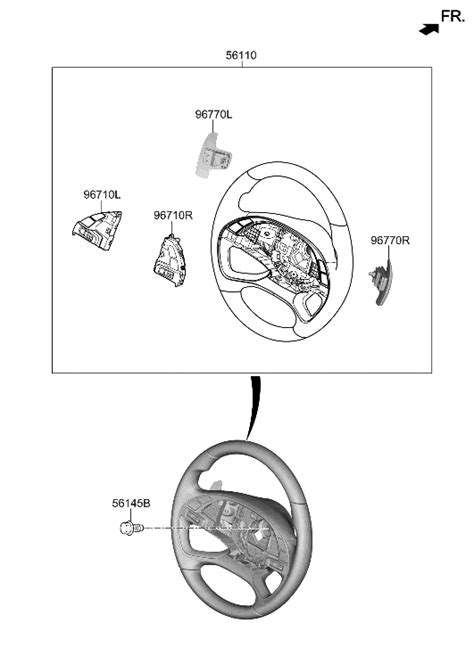 56100 JI900 NNB Genuine Hyundai WHEEL ASSY STEERING
