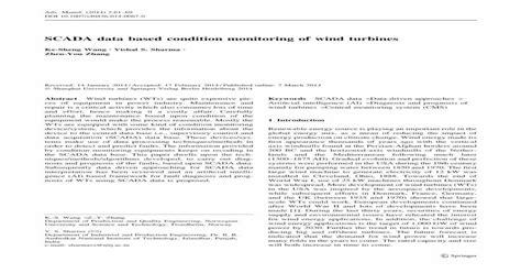 scada data based condition monitoring of wind … wind turbine wt supervisory control and
