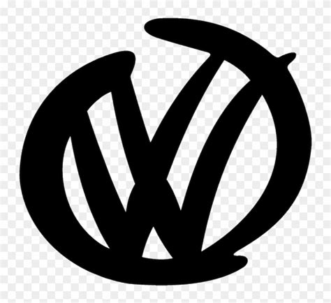 80106 Sticker Volkswagen Vw Logo Signature Logo Vw Clipart 830910
