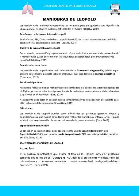 Maniobras De Leopold Crisdanix UDocz