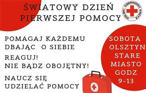 Zaproszenie na Światowy Dzień Pierwszej Pomocy Polski Czerwony Krzyż