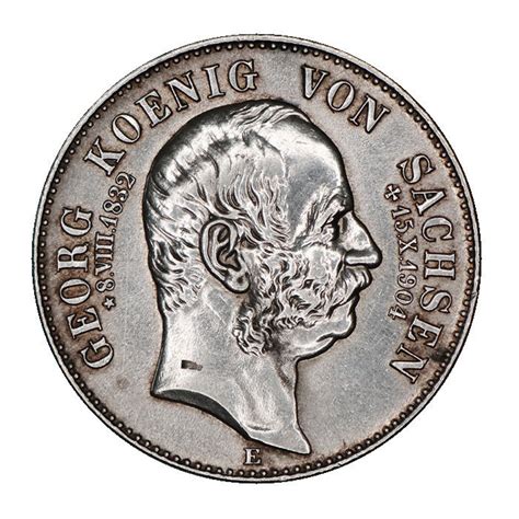 Jaeger 132 2 Mark Georg König von Sachsen Tod 1904 E prfr