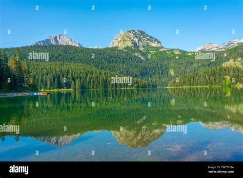 Crno Jezero Aka Black Lake At Durmitor National Park In Montenegro