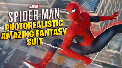 Photorealistic Amazing Fantasy Suit First Appearance Spider Man PC