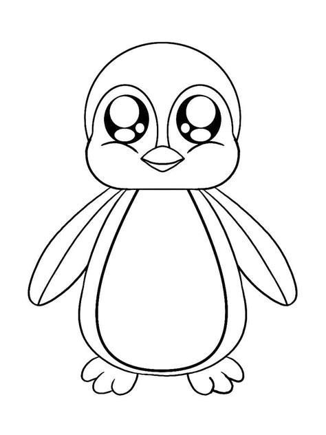 Coloriage Dessin de Pingouin télécharger et imprimer gratuit sur