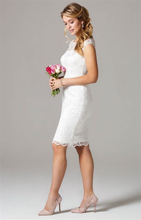 Amber Wedding Dress Short Ivory By Alie Street Short Lace Wedding