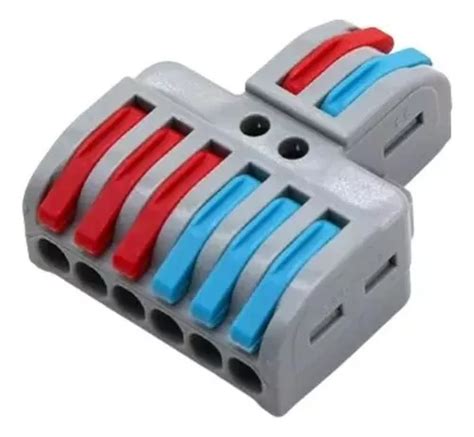 10 Conector Emenda Isolante Derivação Sem Solda 2x6 Vias