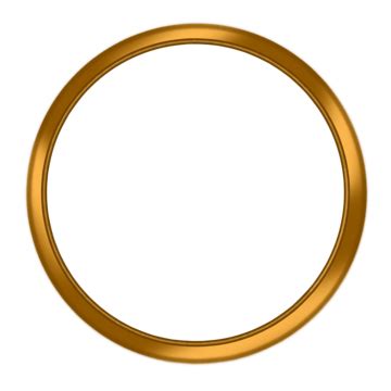 Aesthetic Golden Circle Frame Frames Circle Decoration Png