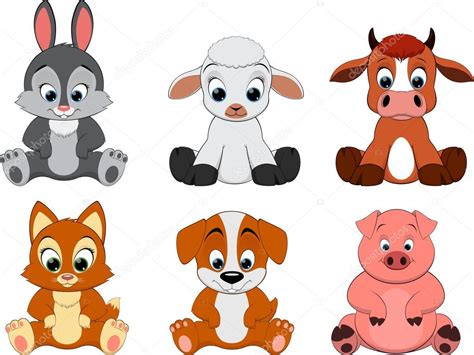 Coleção de animais exóticos coloridos bonitos imagem vetorial de