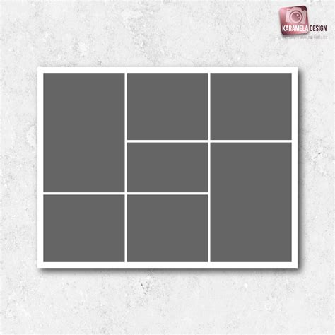 8 Photo Collage Template