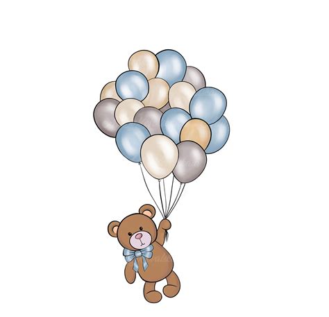 Teddy Bear Clipart Bear PNG Baby Shower Clipart Baby Shower Etsy
