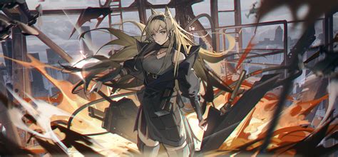 Horn Arknights Image By Pixiv Id Zerochan Anime