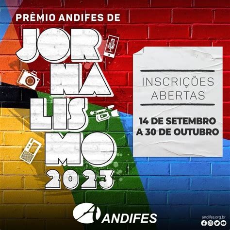 23ª edição do Prêmio Andifes de Jornalismo está inscrições abertas