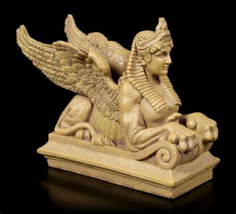 Geflügelte Sphinx Figur Ptolemäisch Ägypten Mythologie Dekostatue