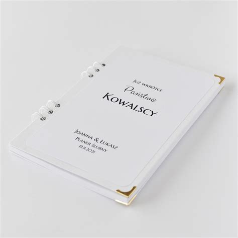 Planer ślubny organizer terminarz planner biel N 7927998643