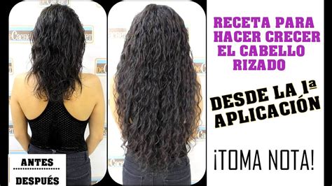 Receta para hacer crecer el cabello RIZADO desde la 1ª aplicación