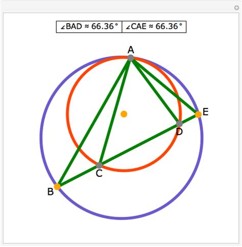 Angle Of Intersection Of Two Circles Wolfram Demonstrations Project