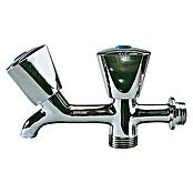 Grifo Delf N Doble Para Lavadora Rosca Exterior Cromado Bauhaus