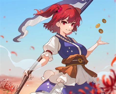 Onozuka Komachi Touhou Drawn By Hanamoto410 Danbooru