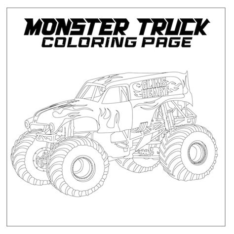 Grave Digger Monster Truck Coloring Pages Printable