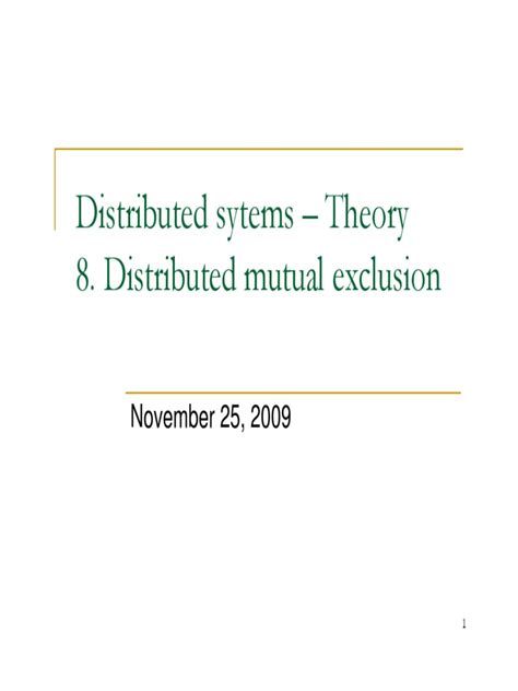 distributed mutual exclusion an analysis of centralized distributed and token based