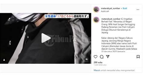 Sosok Joshi Putri Cahyani Pelajar Asal Padang Pariaman Tewas Di Jepang