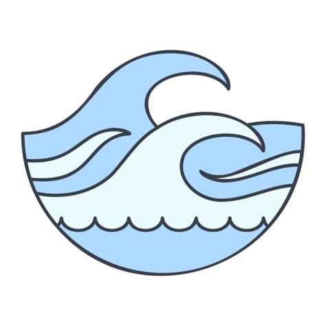 Sea Waves Generic Outline Color Icon