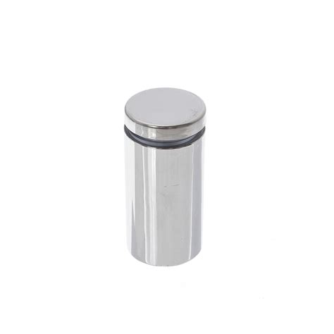 Prolongador de aço inox escovado 25x25mm 4 unidades WoodGlass