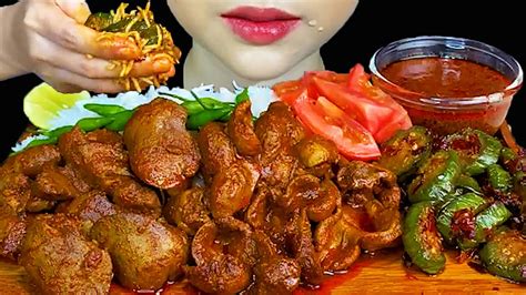 Spicy Chicken Liver Gizzard And Heart Masala Curry Spicy Eggplants