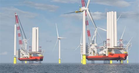 Kongsbergs Wind Turbine Installation Vessel WTIV Technology Choosen