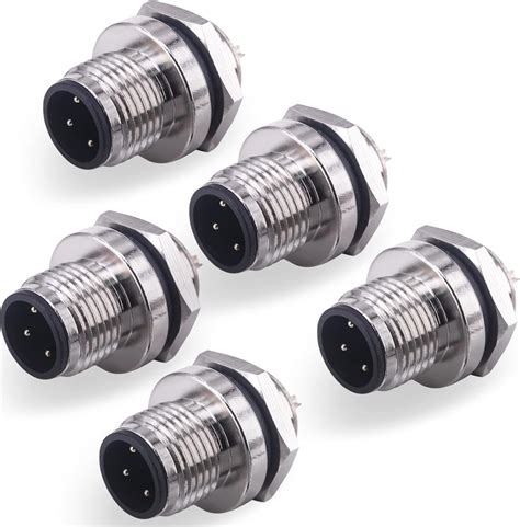 Amazon M12 4 Pin Male Aviation Panel Mount Connector Lonlonty 12mm