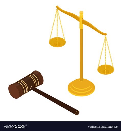 Scales Of Justice And Gavel