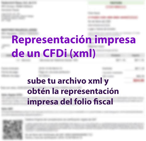Generar versión impresa de factura XML en línea