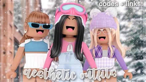 Aesthetic Roblox Outfits WITH CODES AND LINKS Ellqria YouTube