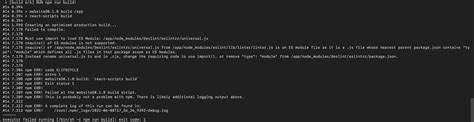 reactjs react npm run build must use import to load es module error stack overflow