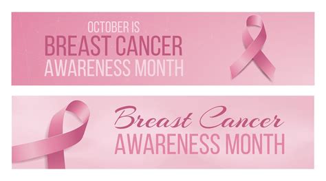 Breast Cancer Awareness Month Banner Vector Illustration 6763318