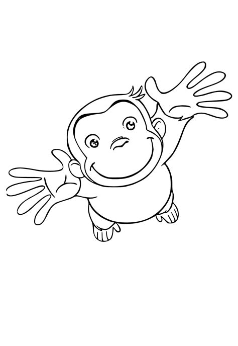Dibujo E Imagen Jorge El Curioso Sonrisa Para Colorear Y Imprimir