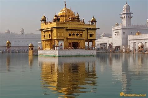 O templo de ouro em amritsar punjab índia o ícone mais sagrado e