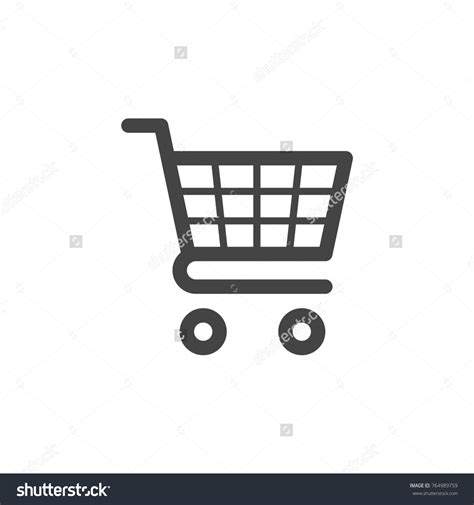 Shopping Cart Icon Vector Stock Vector Royalty Free 764989759